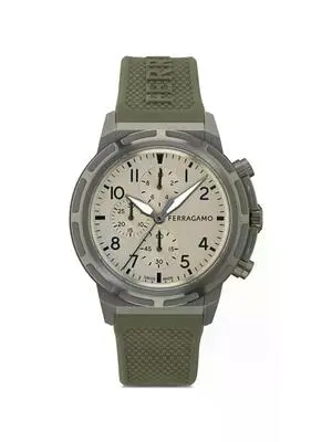 FERRAGAMO Sport Chrono 44mm Watch - Neutrals