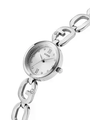 Guess Empower 30mm Watch With Crystal Embellished Bezel