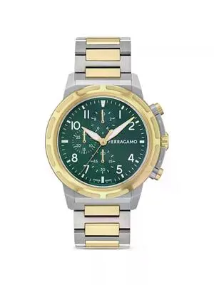 FERRAGAMO Sport Chronograph Watch - Green