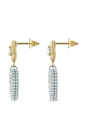 Philipp Plein Rocked Heart Drop Earrings