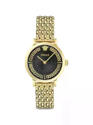 Versace Greca Fortuna 36mm Watch - Black