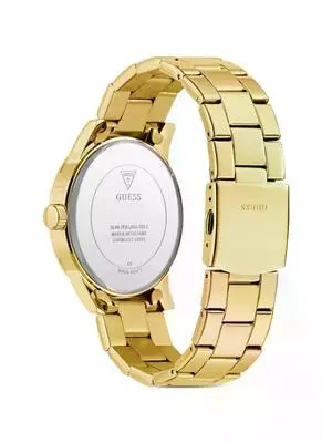 Guess Crystal-embellished Watch With Link Bracelet
