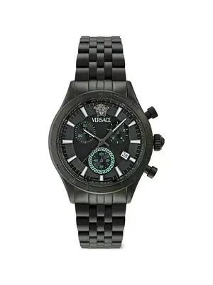 Versace Hellenyium Chrono Petite 40mm Watch - Black