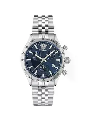 Versace Hellenyium Chrono Petite 40mm Watch - Blue
