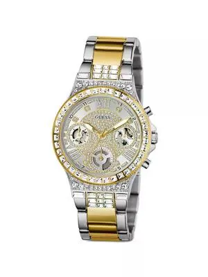 Guess Moonlight 36mm Watch With Crystal-embellished Bezel