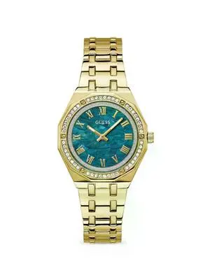 Guess Crystal-embellished 36mm Watch - Blue