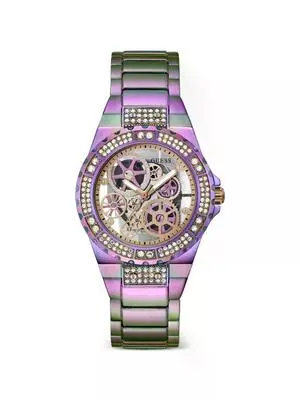 Guess 39mm Crystal-embellished Watch - Silver