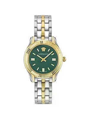 Versace Greca Time Lady 35mm Watch - Green
