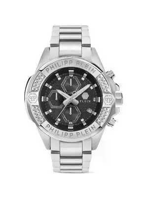 Philipp Plein The Skull Chrono 44mm Watch - Black