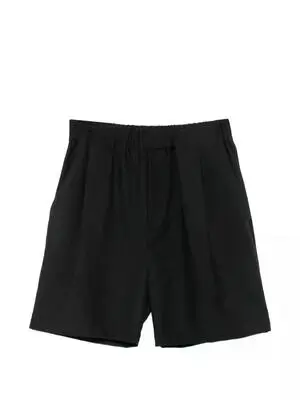 HOSIO Pleated Elasticated-waist Shorts