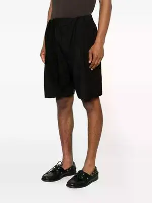 HOSIO Pleated Elasticated-waist Shorts