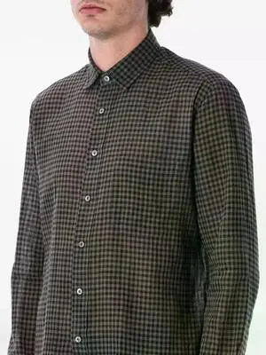 SALVATORE PICCOLO Tahiti Check-pattern Chest-pocket Shirt