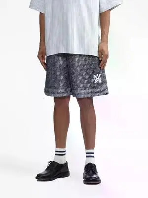 Amiri Monogram Cotton Shorts