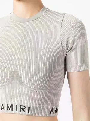 Amiri Logo-print Seamless Performance Top