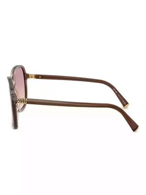 Miu Miu Gradient Square Frame Sunglasses