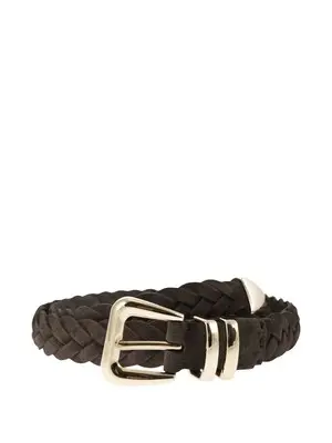 Brunello Cucinelli Braided Leather Belt - Brown