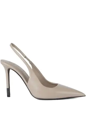 Brunello Cucinelli Leather Slingback Pumps