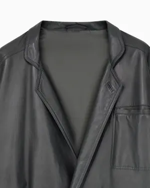 Giorgio Armani Archivio Ss1979 Double-breasted Leather Jacket