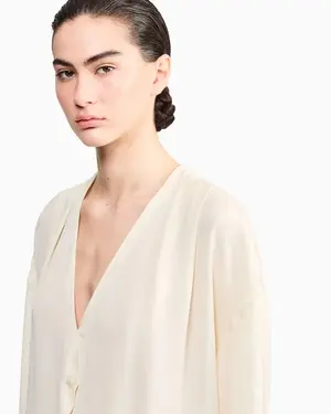 Giorgio Armani Archivio Ss1990 V-neck Blouse