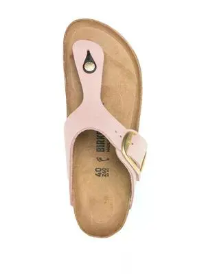 BIRKENSTOCK Gizeh Suede Slides - Pink