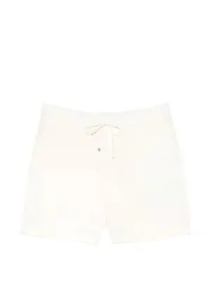 Loewe Anagram Embroidered Drawstring Shorts - Neutrals