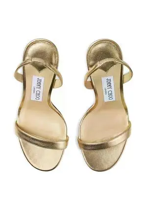 JIMMY CHOO Jenn Heeled Sandals - Gold
