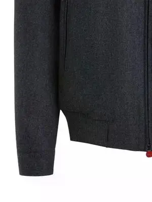 Kiton Zip-up Wool Jacket