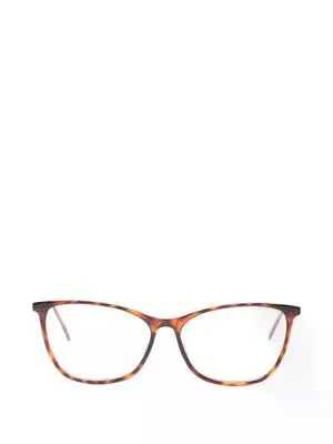 Valentino Garavani Vlogo Tortoiseshell Glasses - Brown