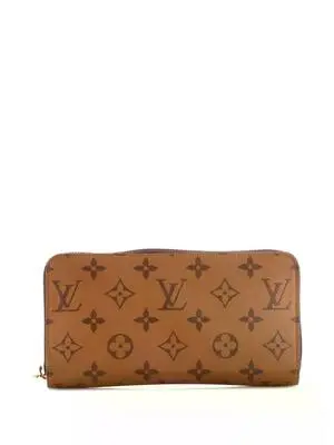 LOUIS VUITTON Zippy Wallet Reverse Monogram Canvas Small Wallets - Brown