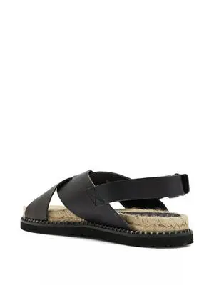 CastaÑer Tiago Crossover-strap Leather Sandals - Brown