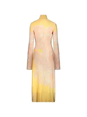 ELLERY Halterneck Midi Dress With Long Sleeves - Neutrals