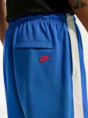 Nike Logo-print Mesh Shorts With Side Stripe Detail