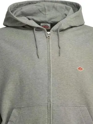 DANTON Logo Patch Zip-up Hoodie