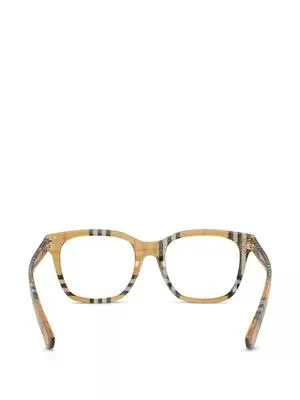 Burberry Check-pattern Square-frame Glasses
