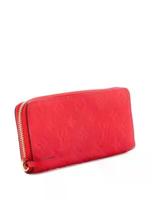 LOUIS VUITTON Clemence Wallet Monogram Empreinte Leather Small Wallets