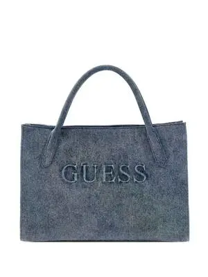 Guess Logo Embroidered Tote Bag