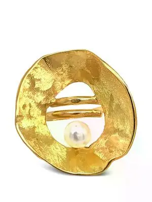 ESIN AKAN Sea & Moon Pearl-embellished Ring
