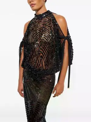 Emilio Pucci Embellished Sequined Maxi Dress