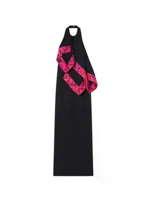 Emilio Pucci Printed Ruffle Detail Georgette Dress