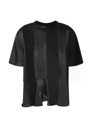 Sacai Pleated Panel Ruffle T-shirt