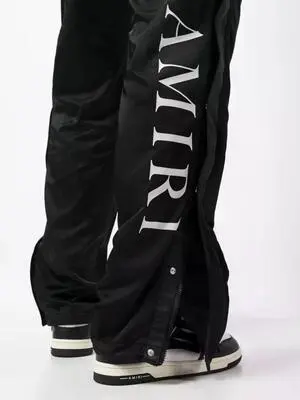 Amiri Logo-print Straight-leg Trousers