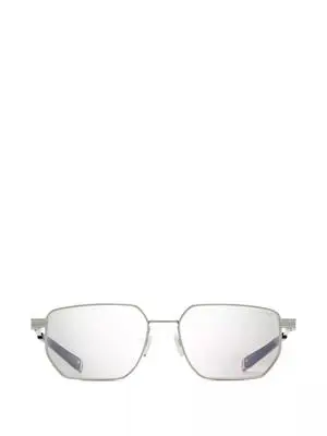 Dita Geometric Frame Eyeglasses - Silver