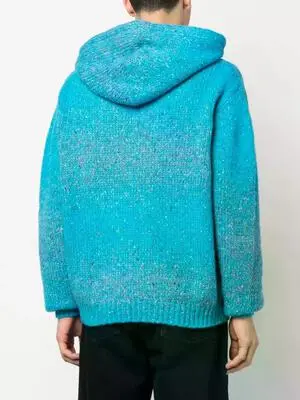 Amiri Mélange Effect Knitted Hoodie