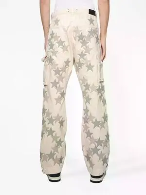 Amiri Star-print Straight-leg Trousers