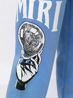Amiri Cotton Jersey Graphic Print Drawstring Sweatpants
