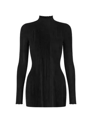 Rick Owens Ribbed Knit High-neck Sweater