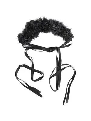 ANN DEMEULEMEESTER Crochet Headband - Black