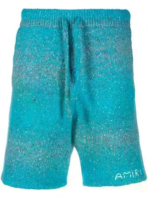 Amiri Embroidered Logo Knitted Shorts