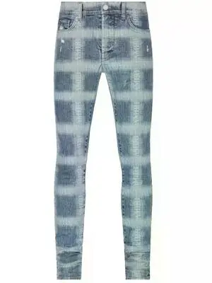 Plaid Jeans For Men