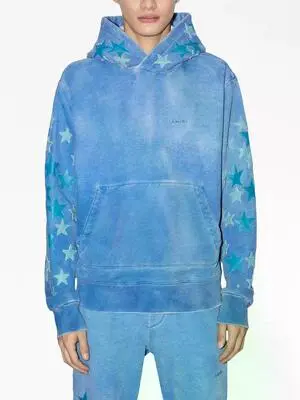 Amiri Spray-paint Effect Cotton Hoodie